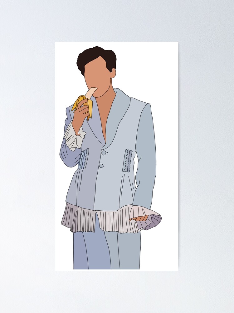 "harry styles (blue suit)" Poster by designsbysara58 | Redbubble