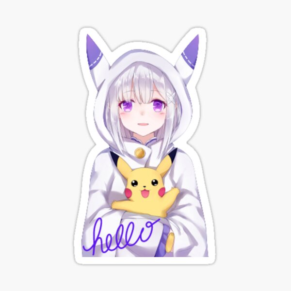 "Anime cute girl (cross over)" Sticker for Sale by varox | Redbubble