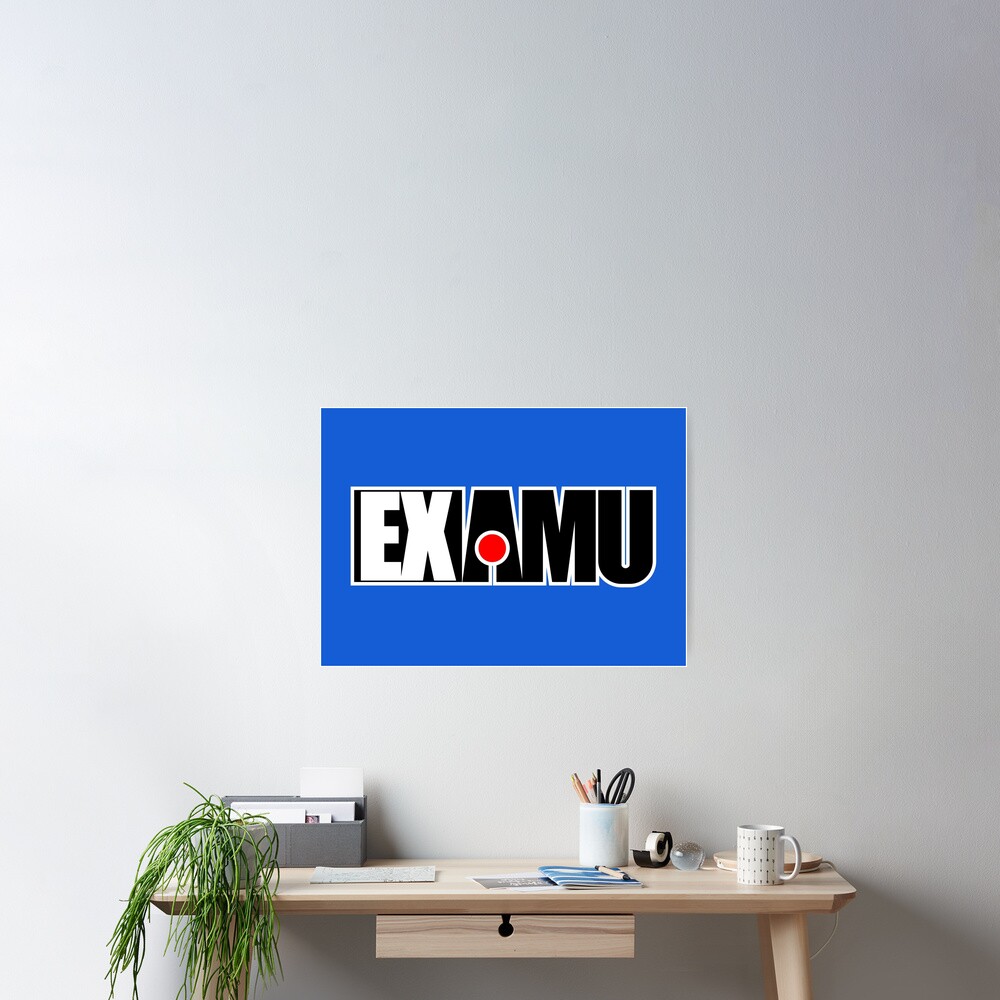 "Examu (エクサム) Logo" Poster for Sale by RubenCRM | Redbubble