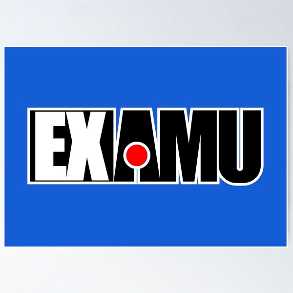 "Examu (エクサム) Logo" Poster for Sale by RubenCRM | Redbubble