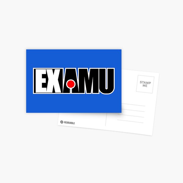 "Examu (エクサム) Logo" Postcard for Sale by RubenCRM | Redbubble