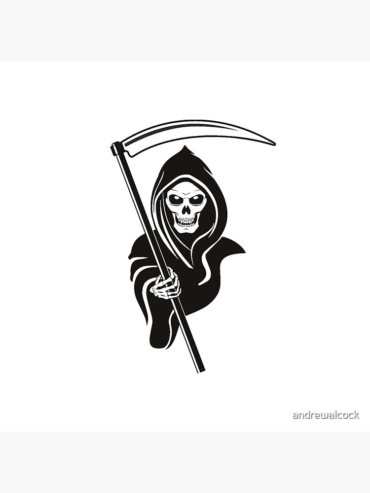 "Reaper Cushion" Throw Pillow for Sale by andrewalcock | Redbubble
