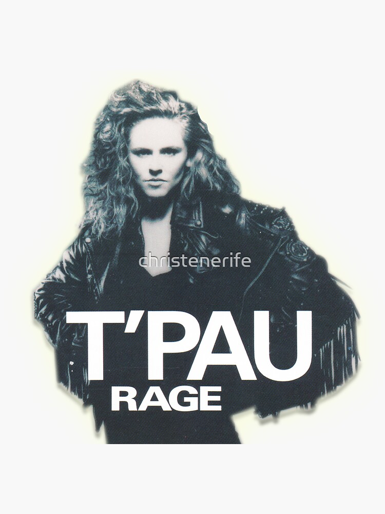 "T'pau 'Rage' Canadian Album cover. 1988" Sticker for Sale by christenerife | Redbubble
