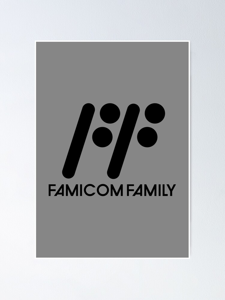 "Famicom Family Logo" Poster for Sale by RubenCRM | Redbubble