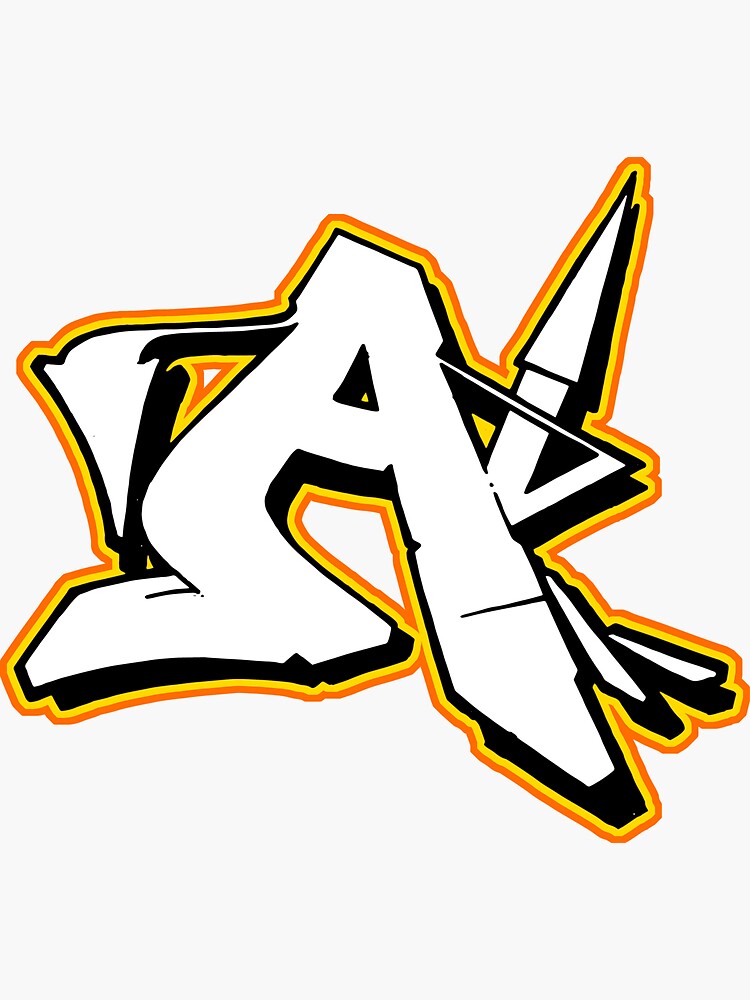 "LETTER A BY ESONE URBAN GRAFFITI STREET STYLE " Sticker for Sale by ...