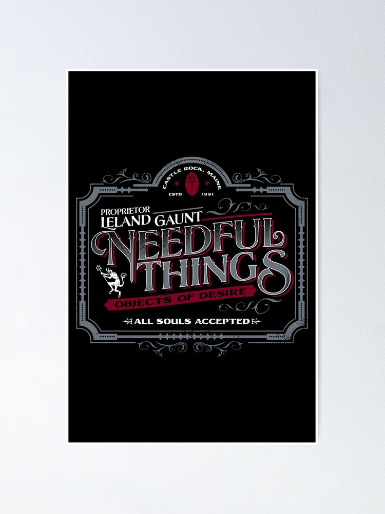 "Needful Things" Poster for Sale by Nemons | Redbubble