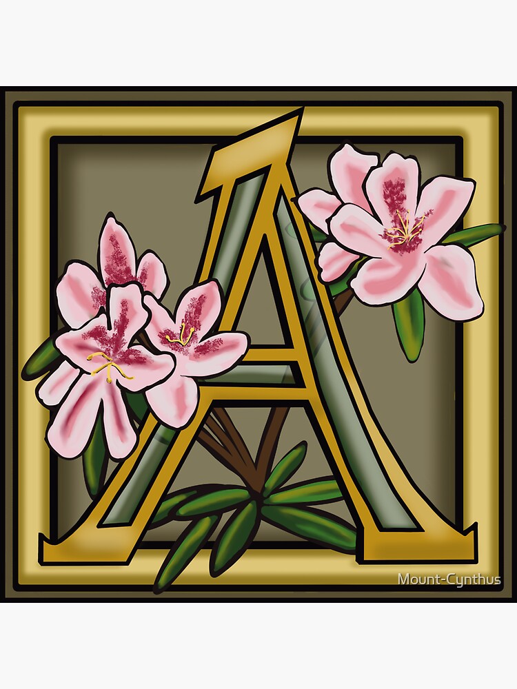 "Illuminated A" Sticker for Sale by Mount-Cynthus | Redbubble