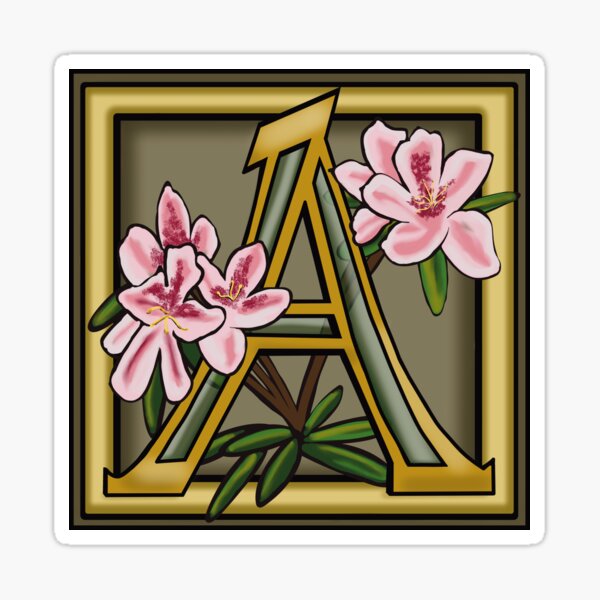 "Illuminated A" Sticker for Sale by Mount-Cynthus | Redbubble
