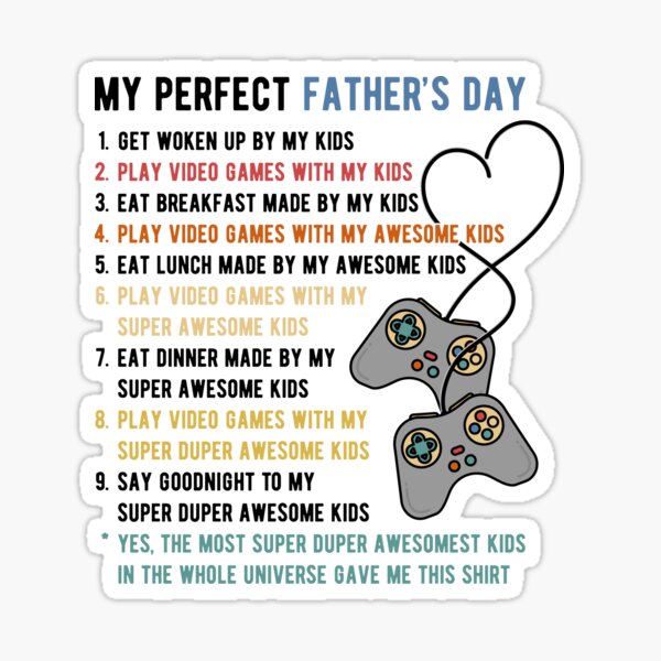 Pegatina Mi Dia Del Padre Perfecto De Ellieandjack Redbubble