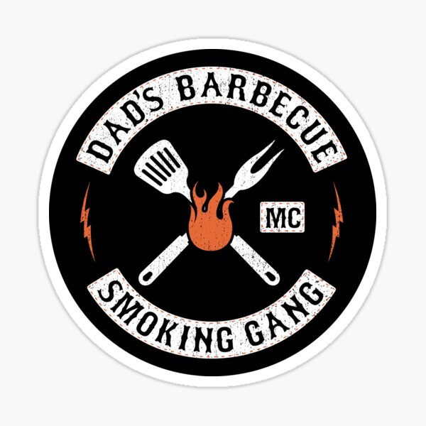 "Funny dads Barbecue Smoking Gang grilling BBQ smoker" Sticker for Sale ...