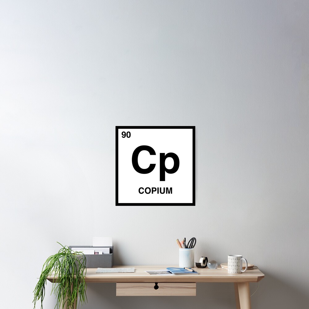 "Copium Chemical Element" Poster for Sale by ThePatri | Redbubble