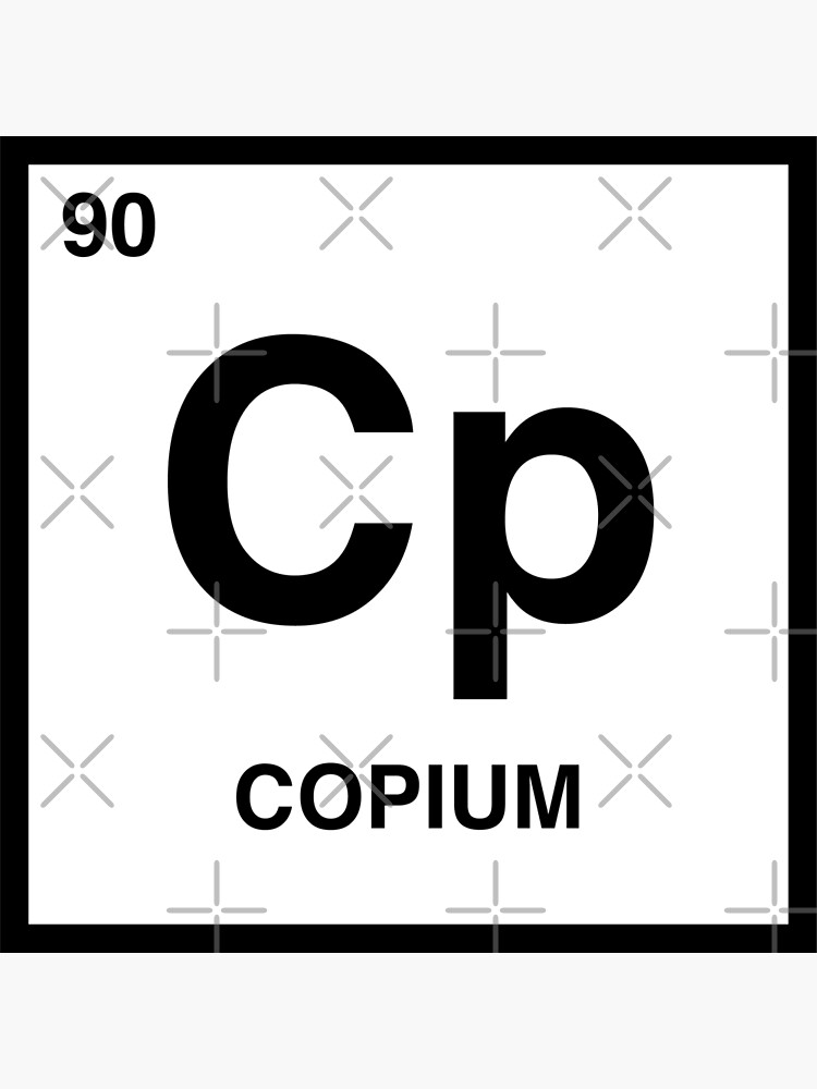 "Copium Chemical Element" Poster for Sale by ThePatri | Redbubble