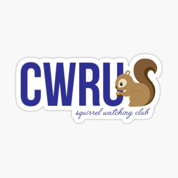 "CWRU Squirrel Watching Club" Sticker for Sale by aileanduffie | Redbubble