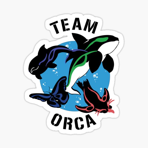 "Team Orca" Sticker for Sale by Deekery | Redbubble