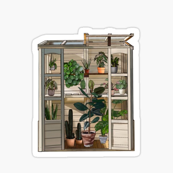 "Greenhouse" Sticker for Sale by kourtneyotte | Redbubble