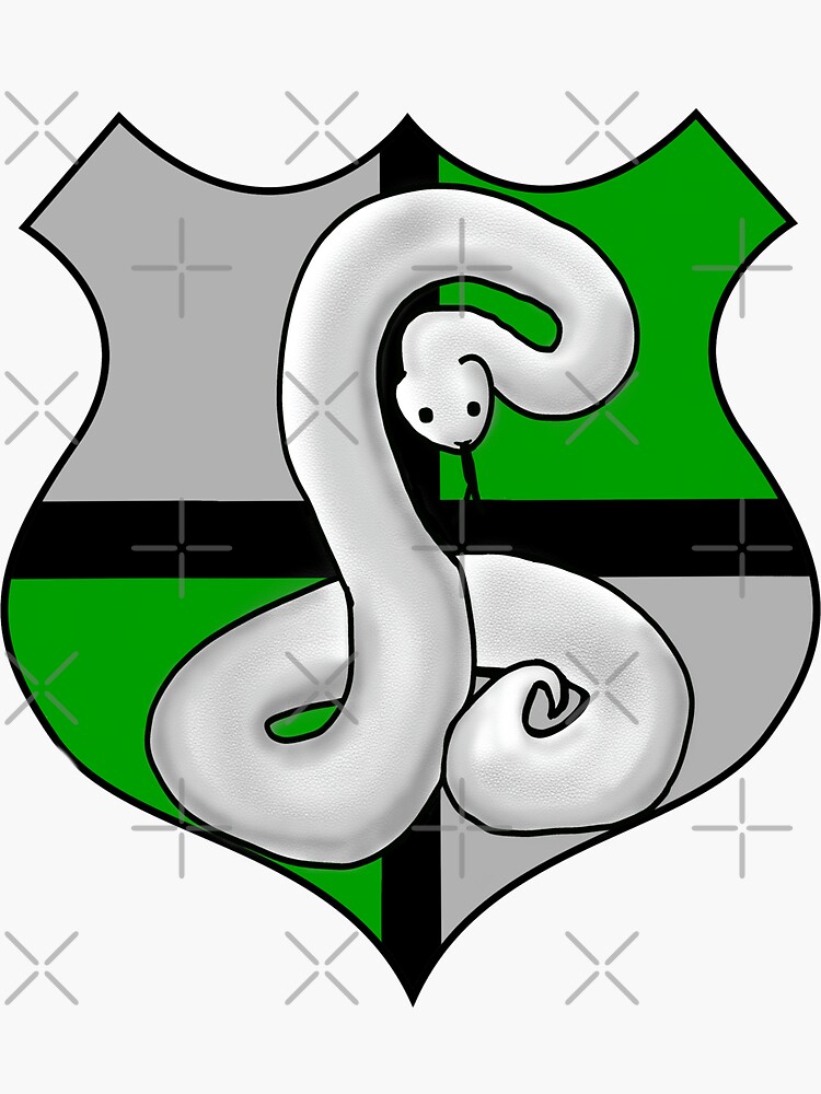 "Slythering snake crest" Sticker for Sale by MelissaLeman | Redbubble