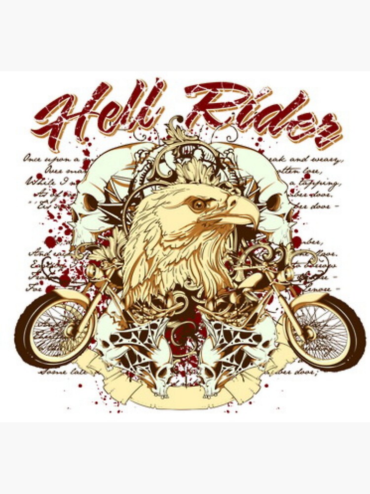 "Hell rider" Sticker by gabete68 | Redbubble