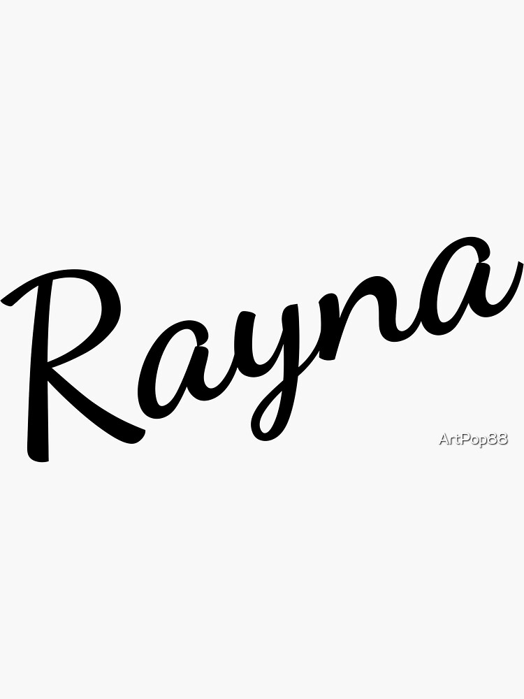 "Rayna" Sticker for Sale by ArtPop88 | Redbubble
