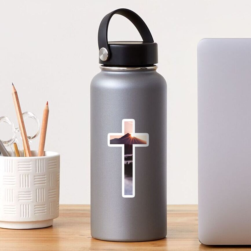 "Christian Cross" Sticker for Sale by WordsFromHeaven | Redbubble