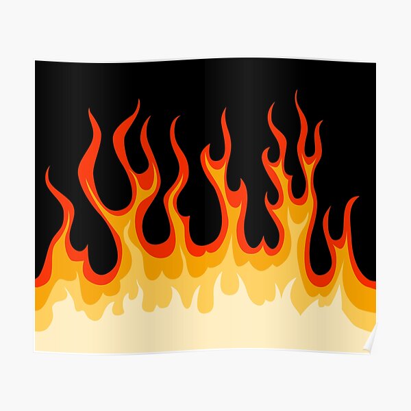 "fire hot rod" Poster for Sale by guillermofarze | Redbubble
