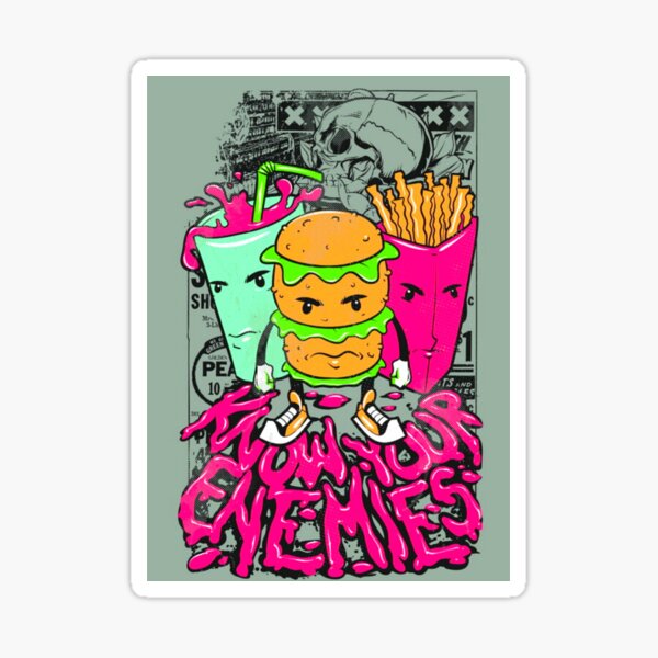 "Know your enemy" Sticker for Sale by gabete68 | Redbubble