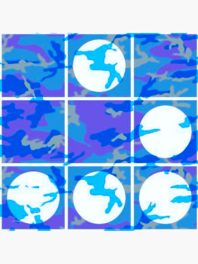 "Hacker Emblem | Purple and Blue Camouflage " Sticker for Sale by ...