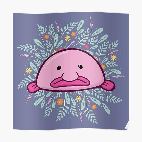 "Floral blobfish Pattern" Poster by Mohamedhadim | Redbubble