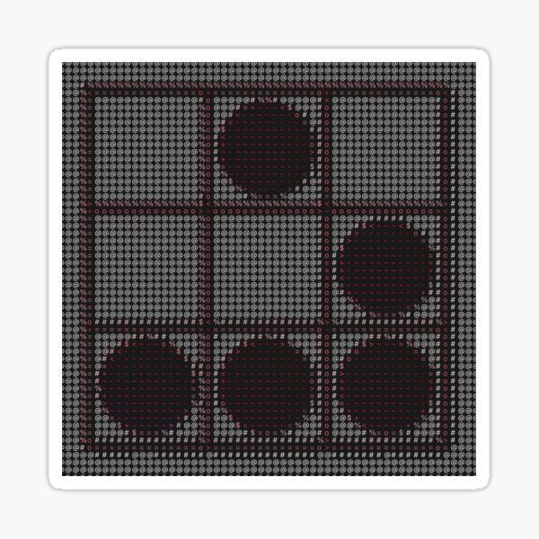 "Hacker Emblem | ASCII Art | Dark" Sticker by Haxxor | Redbubble