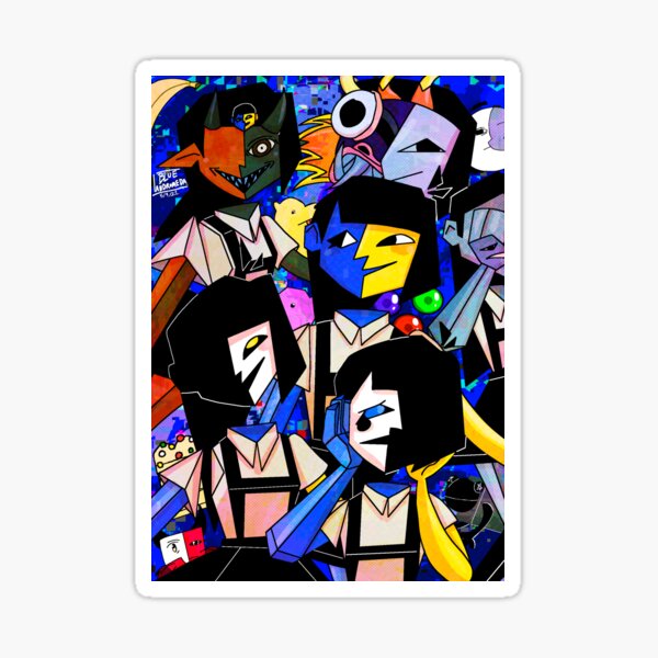 "The Many Faces Of ENA" Sticker for Sale by spaceagebarbie | Redbubble