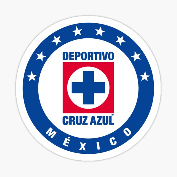 "Cruz azul" Sticker for Sale by o2creativeNY | Redbubble