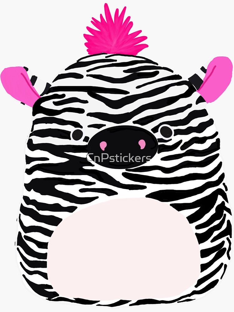 "Tracey the Zebra Squishmallow" Sticker for Sale by CnPstickers | Redbubble