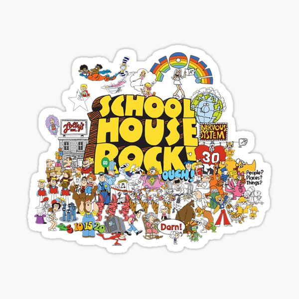 "School House Rock! " Sticker for Sale by trippyD36 | Redbubble