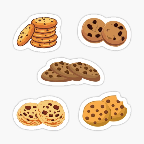 "Chocolate Chip Cookies " Sticker for Sale by StickersHub94 | Redbubble