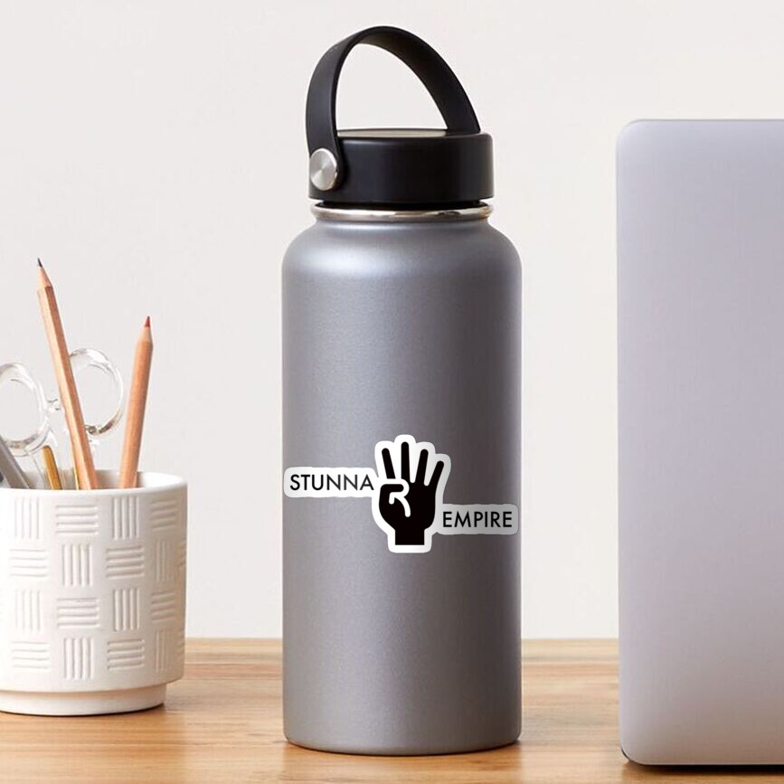 "Stunna empire |four fingers (one hand)" Sticker by RamiTrend | Redbubble