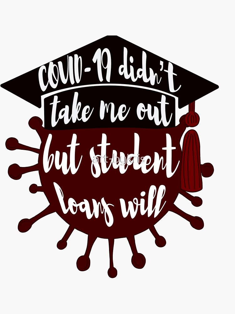 "Graduation during COVID-19 Pandemic" Sticker for Sale by art-bykris ...