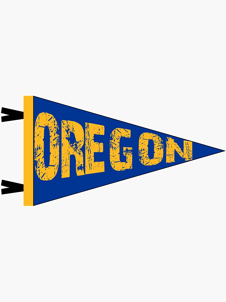 "Oregon Pennant" Sticker by Ashu-Tyagi | Redbubble