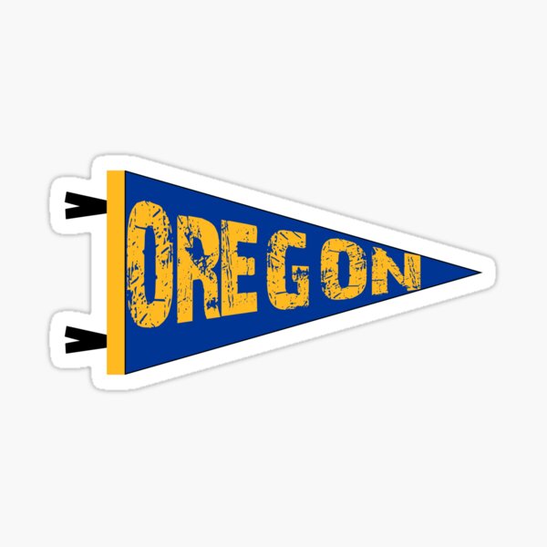 "Oregon Pennant" Sticker by Ashu-Tyagi | Redbubble