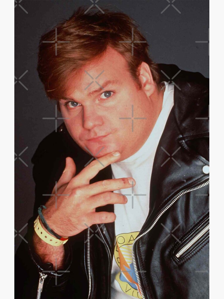 "Chris Farley Vintage 90s" Sticker for Sale by FemmeNouvelle | Redbubble