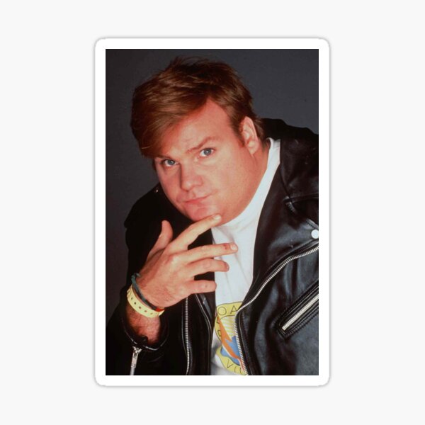 "Chris Farley Vintage 90s" Sticker for Sale by FemmeNouvelle | Redbubble