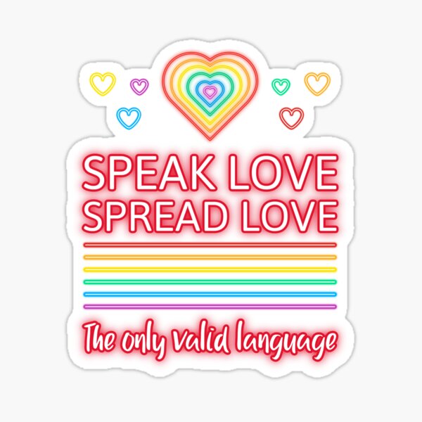 "Language of LOve" Sticker for Sale by Tabachi26 | Redbubble