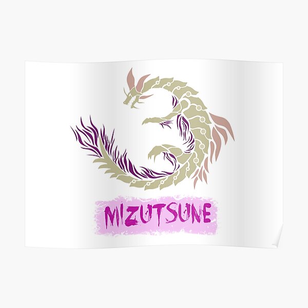 "The Circular Bubble Fox Wyvern" Poster by drakenwrath | Redbubble