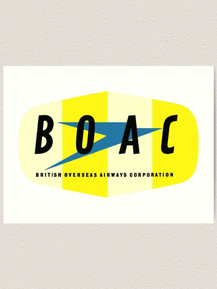 "BOAC Vintage Airline Logo" Art Print for Sale by Speedbirddesign ...