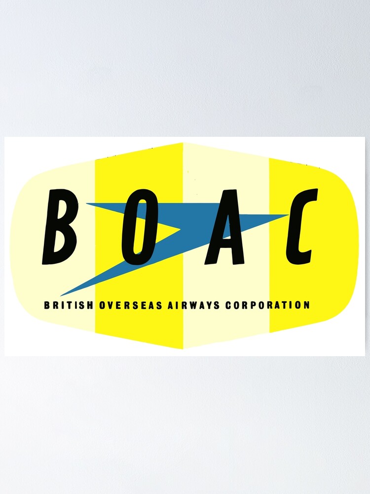 "BOAC Vintage Airline Logo" Poster for Sale by Speedbirddesign | Redbubble