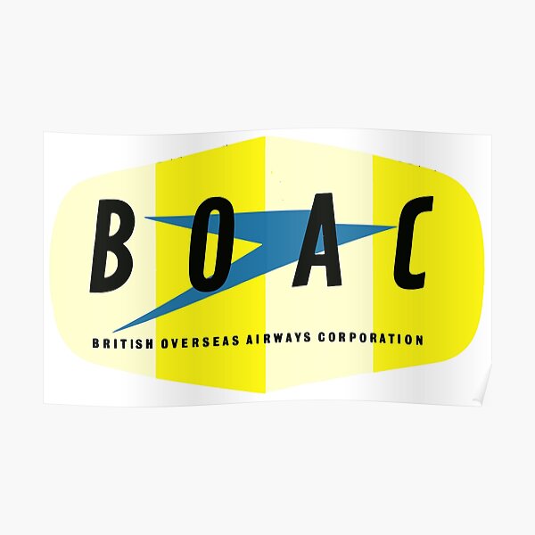 "BOAC Vintage Airline Logo" Poster for Sale by Speedbirddesign | Redbubble