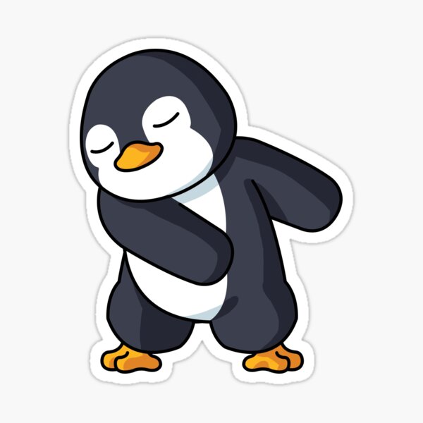 "Flossing Penguin Floss Dance Zoo animals dancing" Sticker for Sale by ...