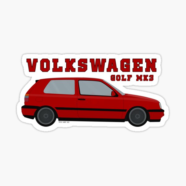 "mk3" Sticker for Sale by WilArt02 | Redbubble