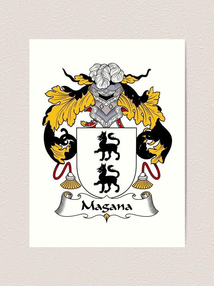 "Magana Coat of Arms/Family Crest" Art Print for Sale by carpediem6655 ...