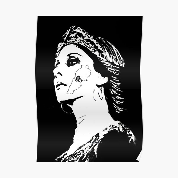 "Fairouz pop art" Poster by kellykhoury | Redbubble