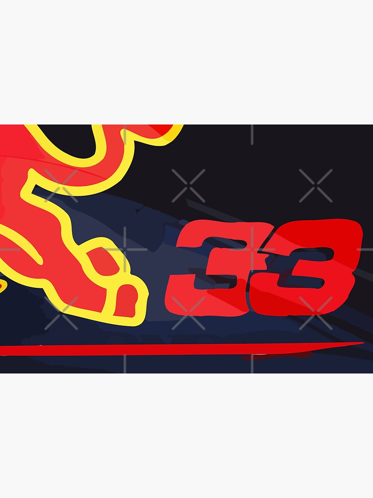 "Max 33" Sticker for Sale by Speedbirddesign | Redbubble