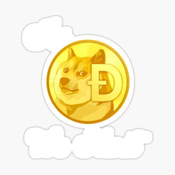 "DogeCoin" Sticker for Sale by markroberson9 | Redbubble